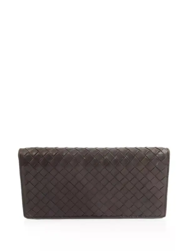 Bottega Veneta Intrecciato Leather Wallet - Brown