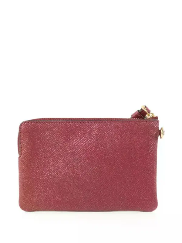 COACH VINTAGE Logo Plaque Wristlet Pouch
