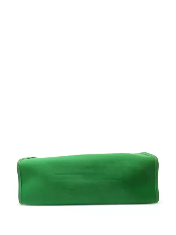 Hermès Pm Herbag Canvas Tote Bag - Green