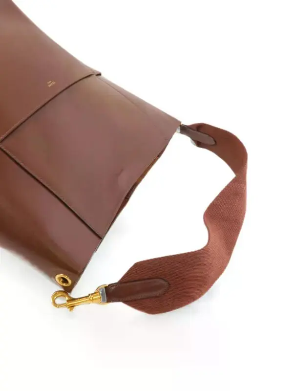 Celine Sangle Bucket Large Shoulder Bag - Brown