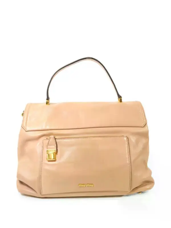 Miu Miu Leather Foldover Shoulder Bag