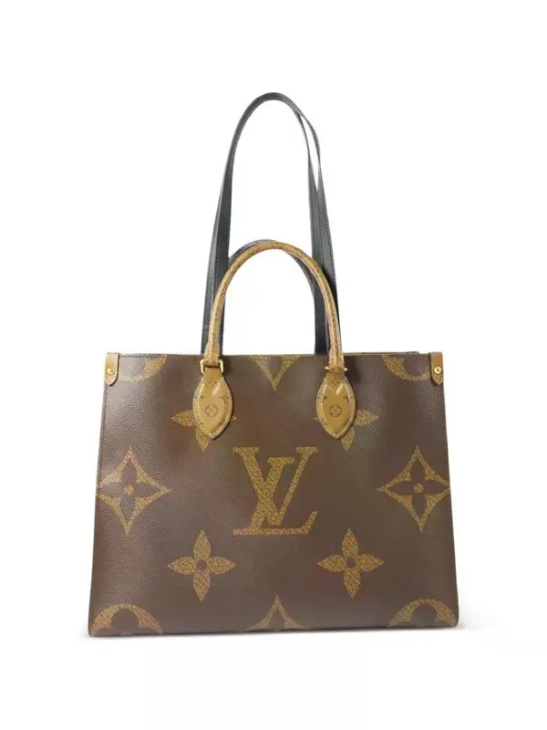 LOUIS VUITTON On The Go Mm Tote Bag - Brown