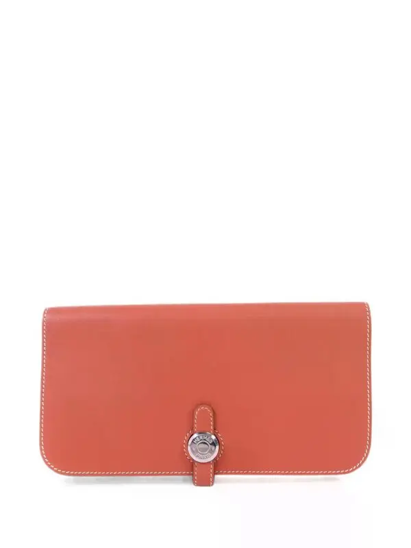 Hermès 2015 Dogon Leather Wallet - Orange