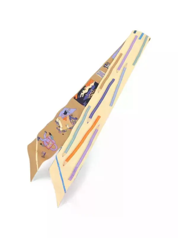 Hermès Twilly Graphic-print Scarf
