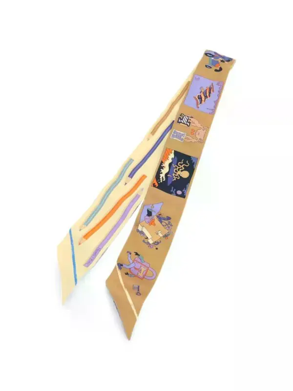 Hermès Twilly Graphic-print Scarf