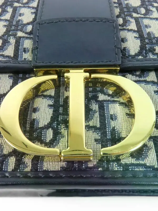 Dior 30 Montaigne Oblique Shoulder Bag - Blue