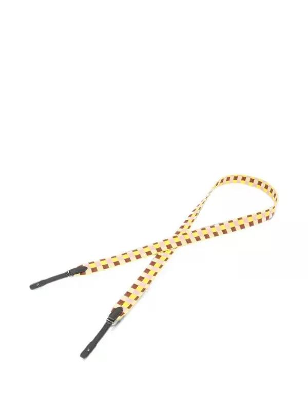 Hermès Check-pattern Canvas Shoulder Strap