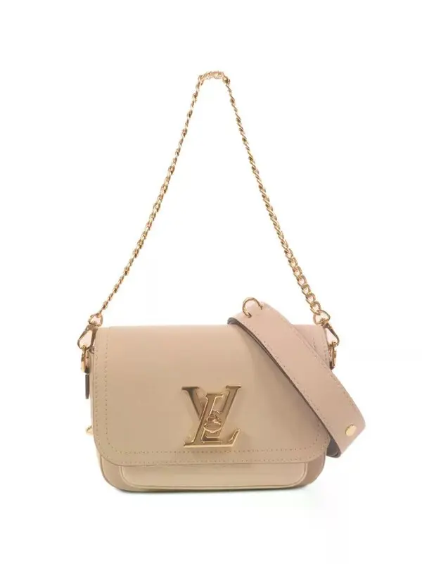 LOUIS VUITTON Lockme Tender Leather Tote Bag - Neutrals