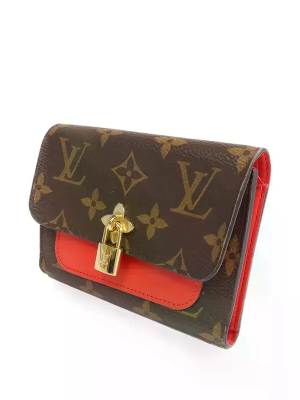 LOUIS VUITTON Monogram Flower Lock Wallet