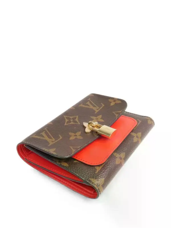 LOUIS VUITTON Monogram Flower Lock Wallet