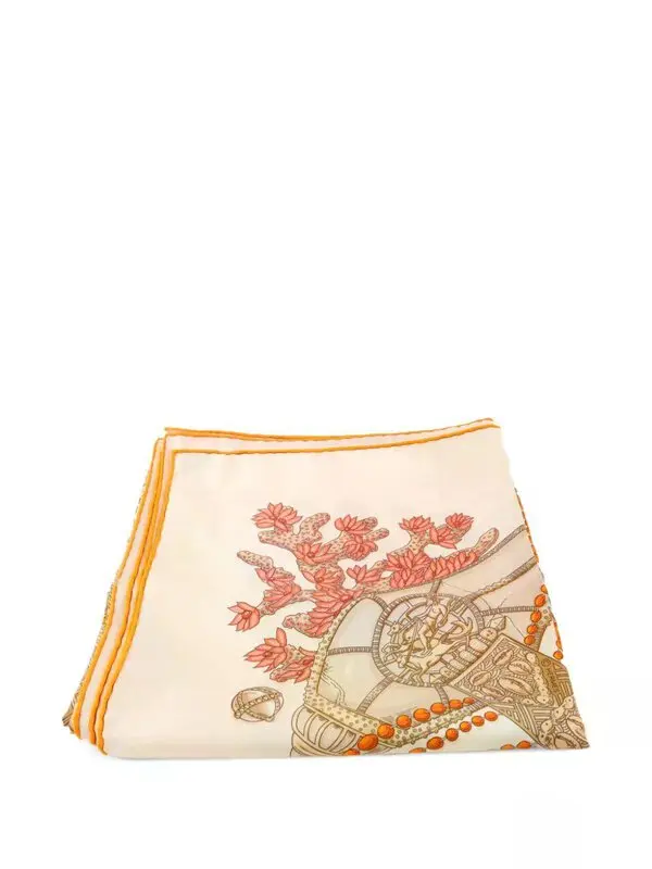 Hermès Chemins De Corail Scarf - Neutrals