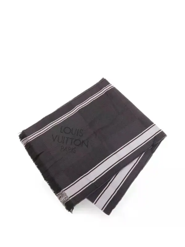 LOUIS VUITTON Logo-print Wool Scarf