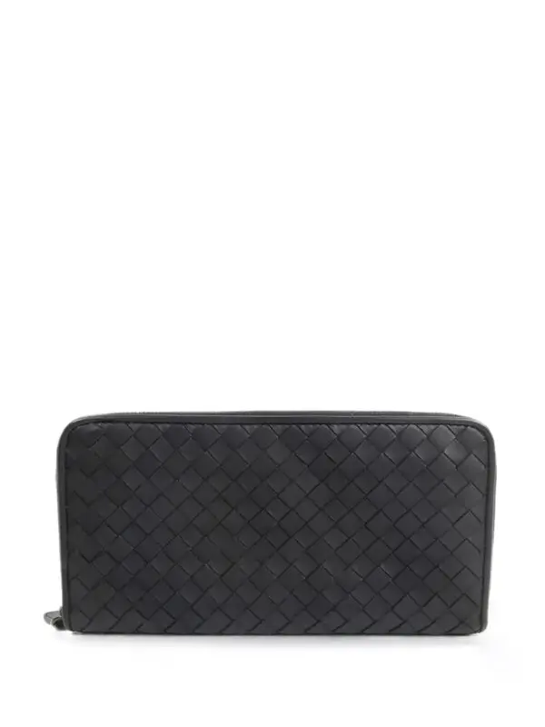 Bottega Veneta Intrecciato Leather Wallet - Black