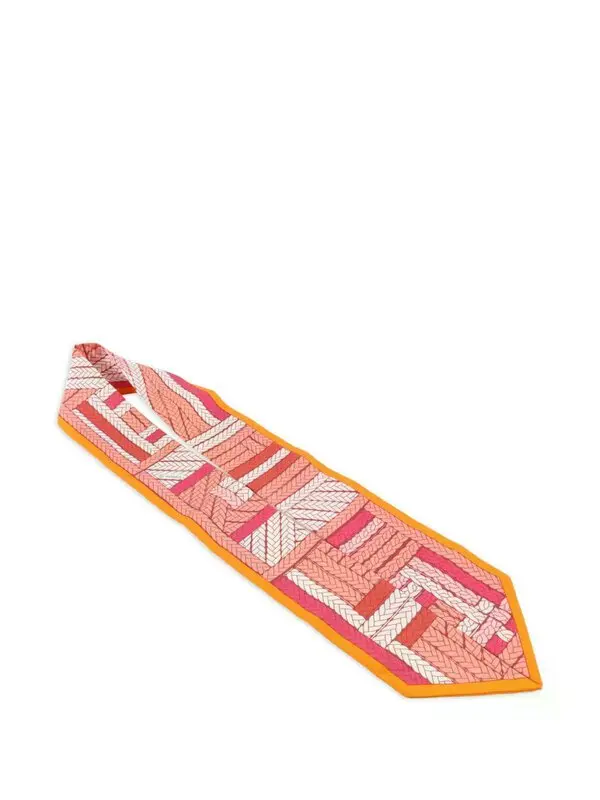 Hermès Graphic-print Scarf - Pink