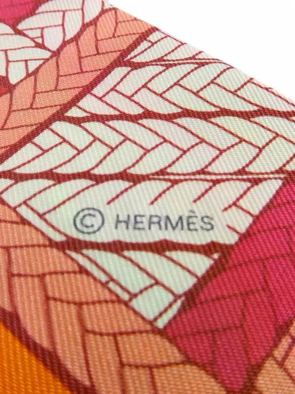 Hermès Graphic-print Scarf - Pink