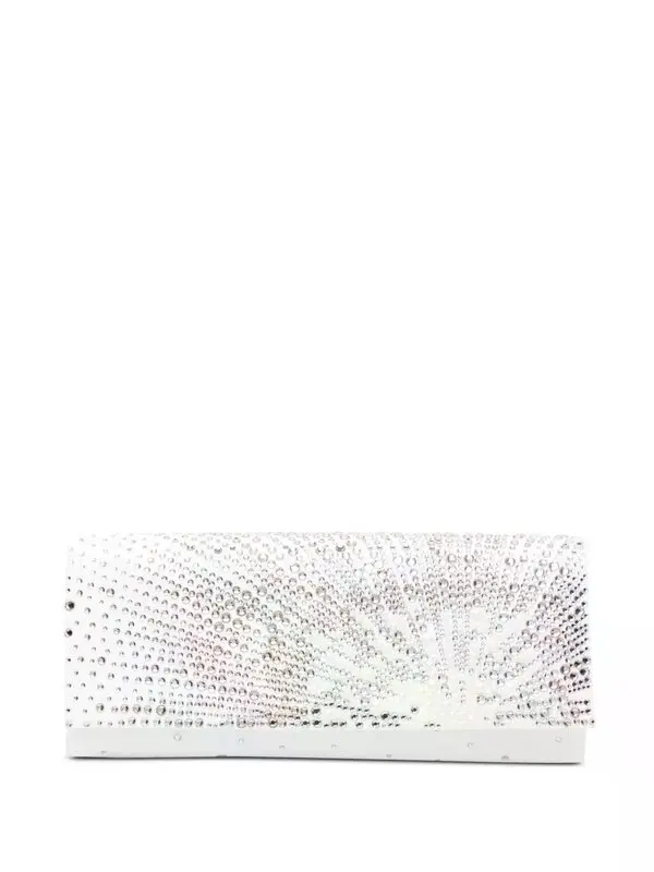 GEDEBE Crystal Embellished Lace Envelope Clutch Bag