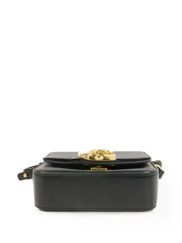 Chloé Mini C Two-way Calfskin Shoulder Bag - Black