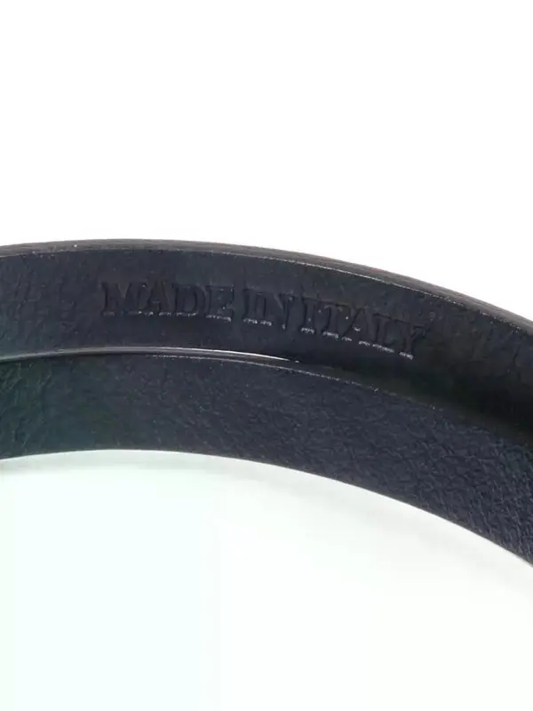 FERRAGAMO Gancini Leather Bracelet