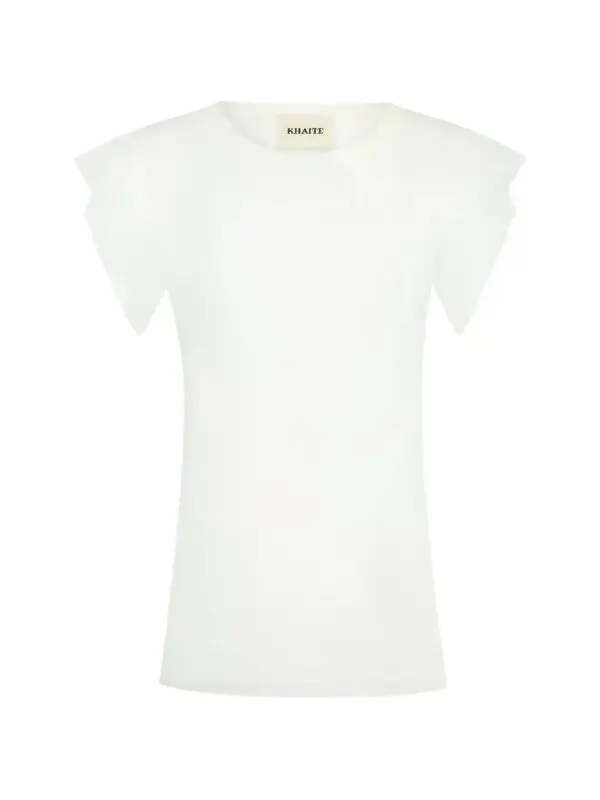 Khaite Angel Ruffled T-shirt