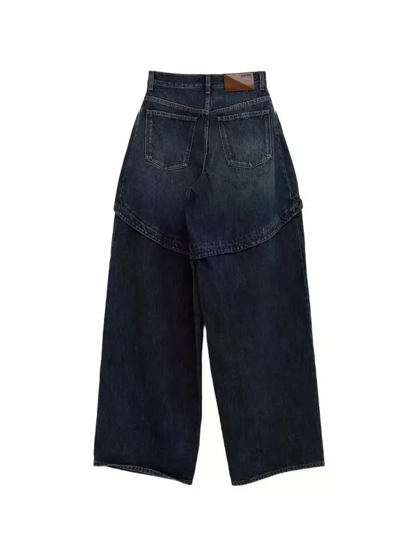 Loewe Layered Detail Wide-leg Jeans