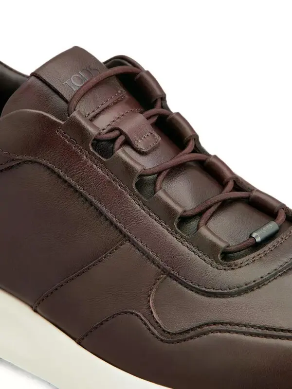 TOD'S Leather Sneakers With Embossed Logo