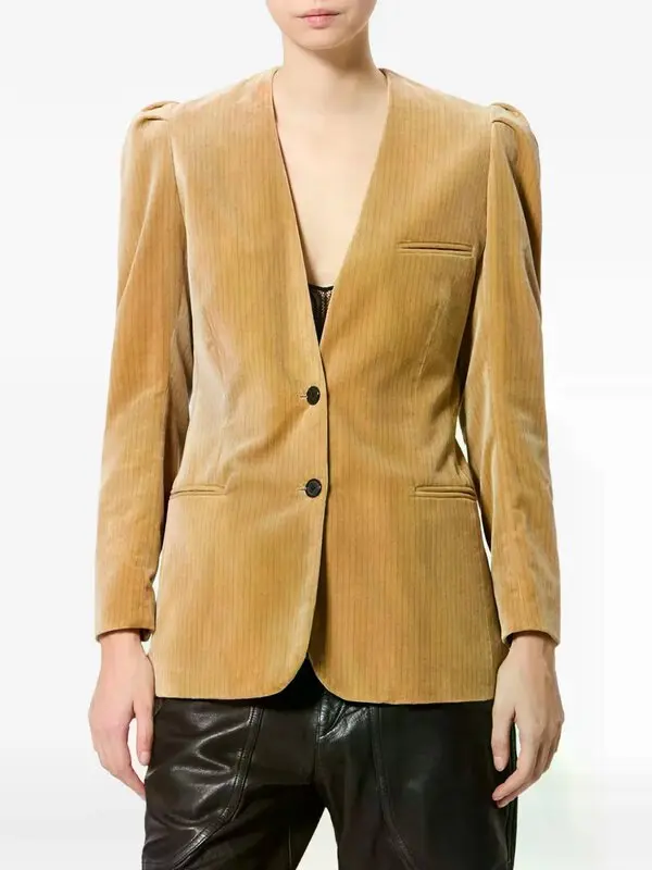 Isabel Marant Étoile Fereole Velvet Pinstripe Jacket
