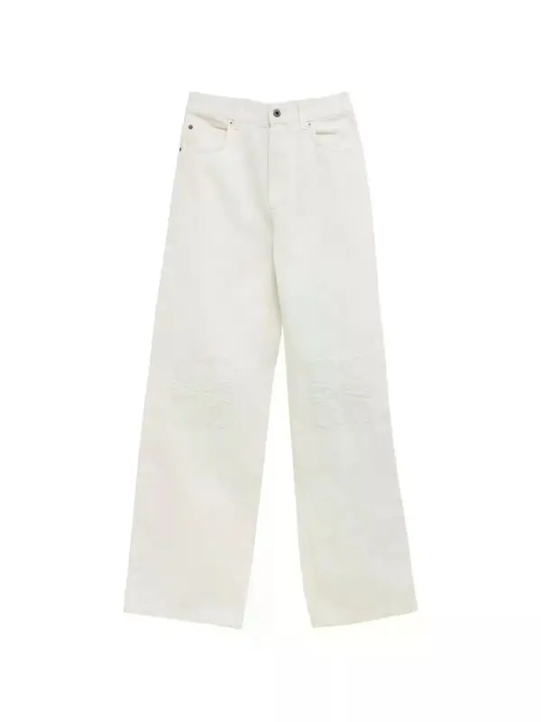 Loewe Embroidered Anagram Baggy Jeans