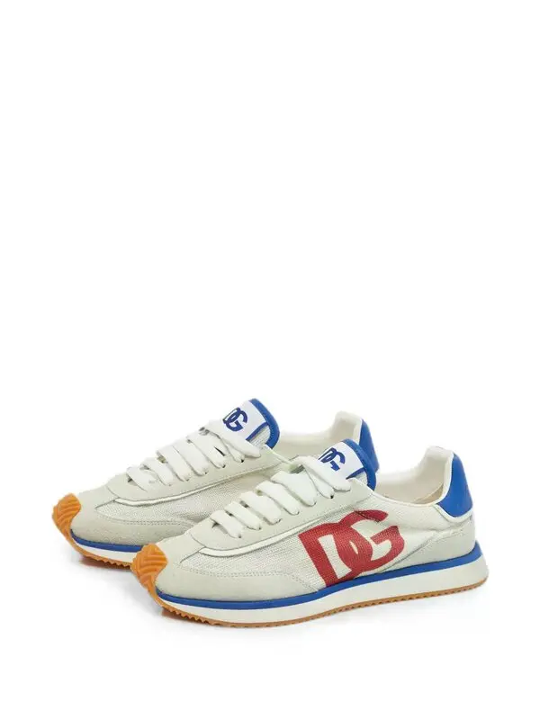 Dolce & Gabbana Dg Logo Print Lace Up Low Top Sneakers