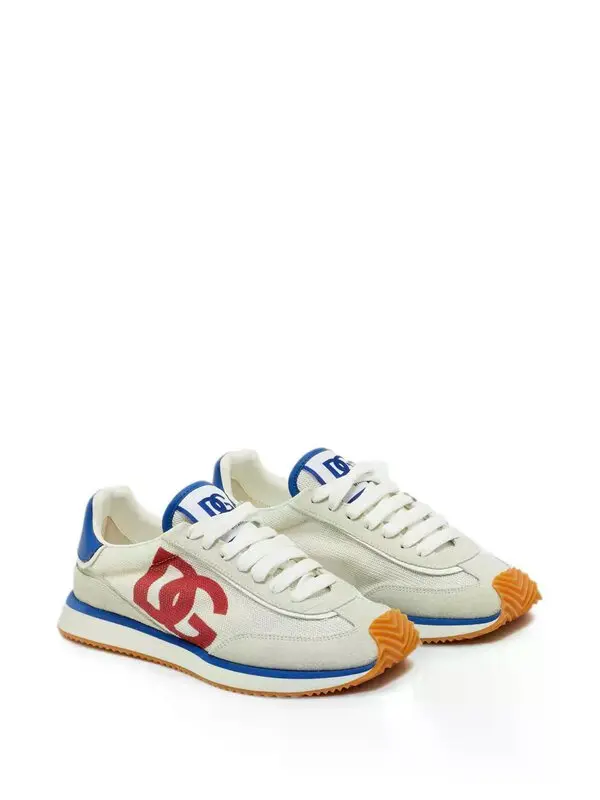 Dolce & Gabbana Dg Logo Print Lace Up Low Top Sneakers