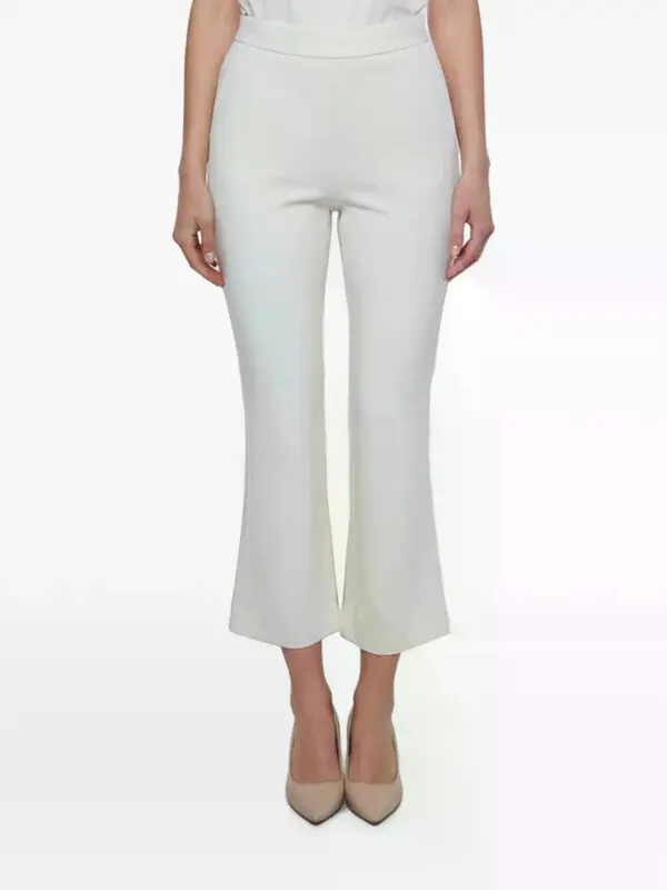 Max Mara Flared Hem Regular Fit Cropped Trousers