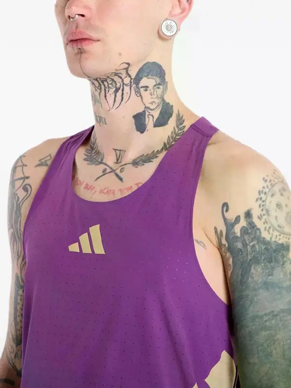 Adidas Adizero "road To Records" Racerback Tank Top