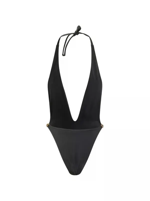 Versace Halterneck Plunge-neck Swimsuit