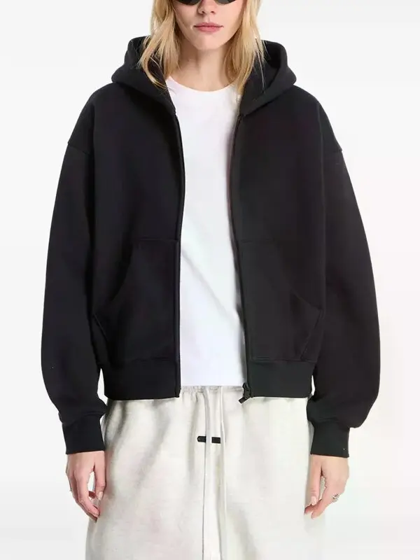 Fear Of God Logo-embossed Zip-up Hoodie