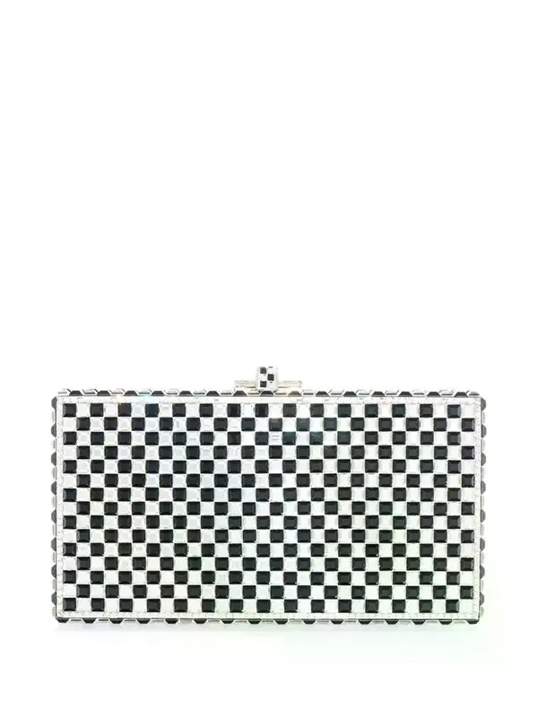 Judith Leiber Check-pattern Crystal Clutch Bag