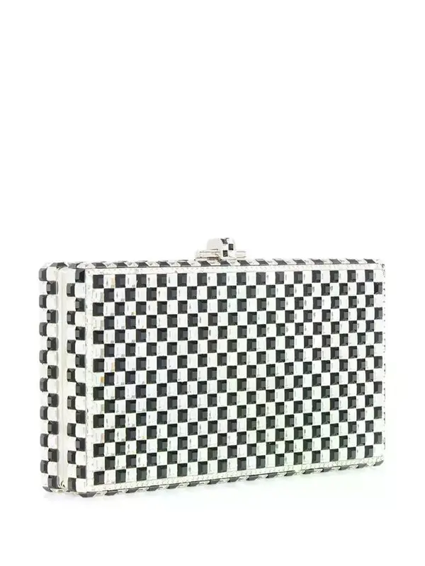 Judith Leiber Check-pattern Crystal Clutch Bag