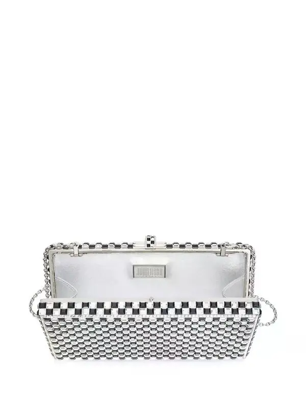 Judith Leiber Check-pattern Crystal Clutch Bag