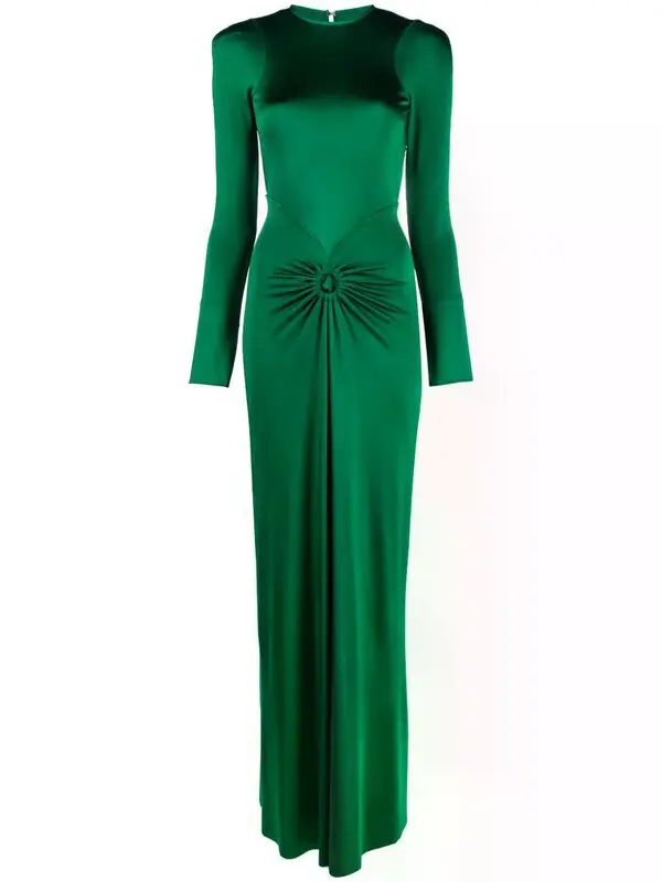 Victoria Beckham Gathered-detail Open-back Gown