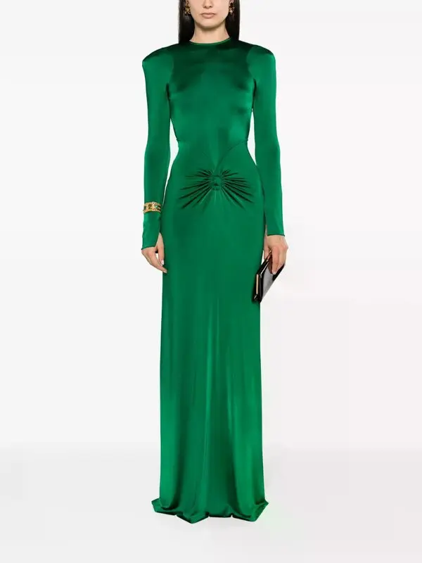 Victoria Beckham Gathered-detail Open-back Gown