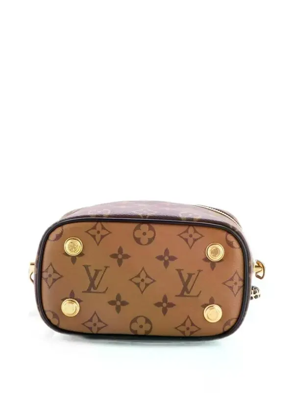 LOUIS VUITTON Reverse Monogram Canvas Pm Satchel Handbag - Brown