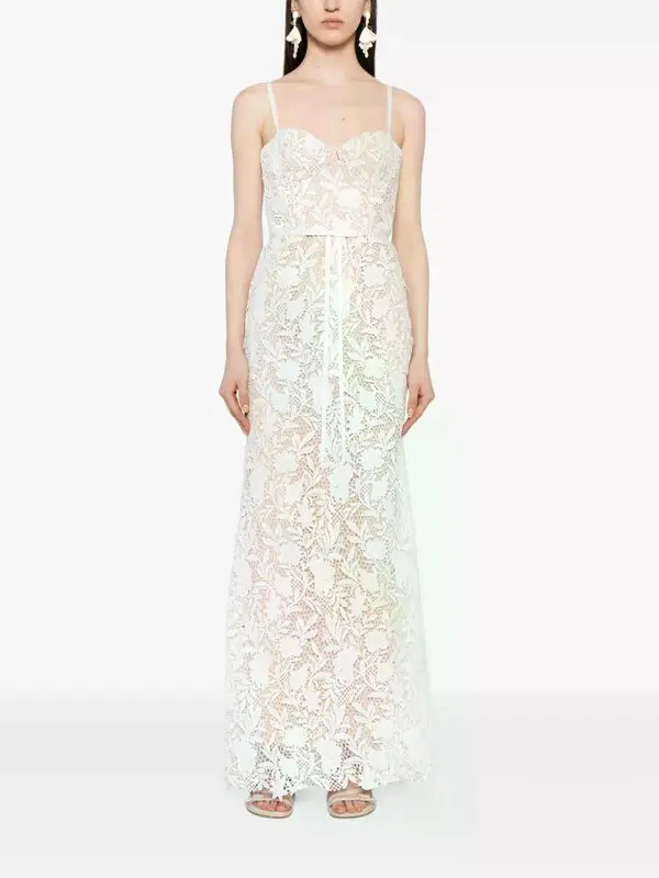 Marchesa Floral-lace Mermaid Gown