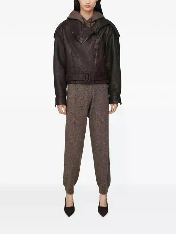 DUCIE Serpa Grained Calf Leather Jacket