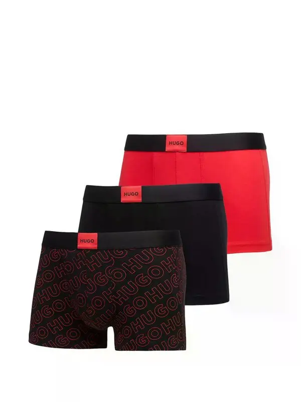 Hugo Logo-print Trunks - Black