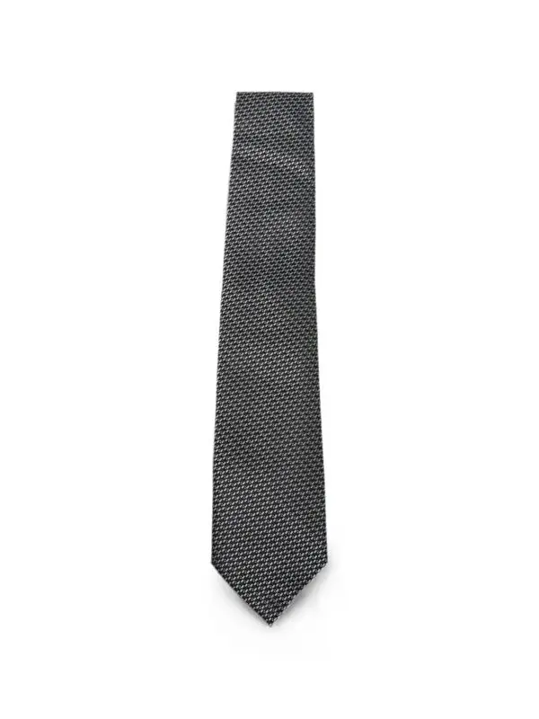 TOM FORD Patterned Silk Neck Tie - Black