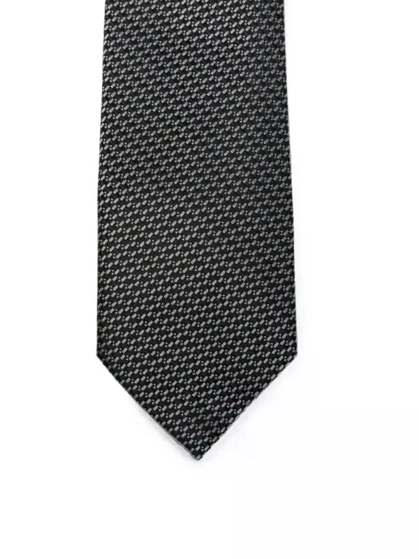 TOM FORD Patterned Silk Neck Tie - Black