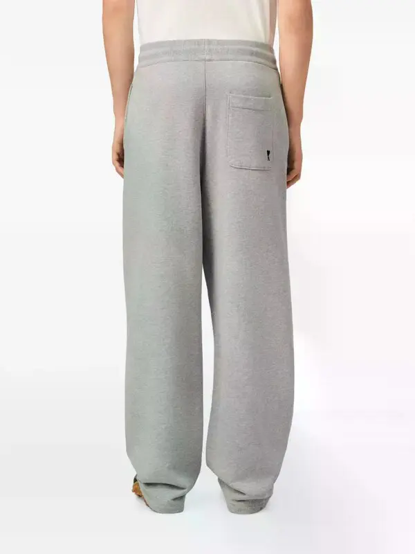 AMI Paris Cotton Track Pants With De Coeur