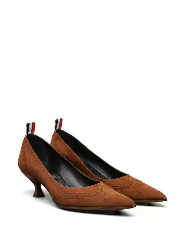 Thom Browne Wingtip Suede Pumps