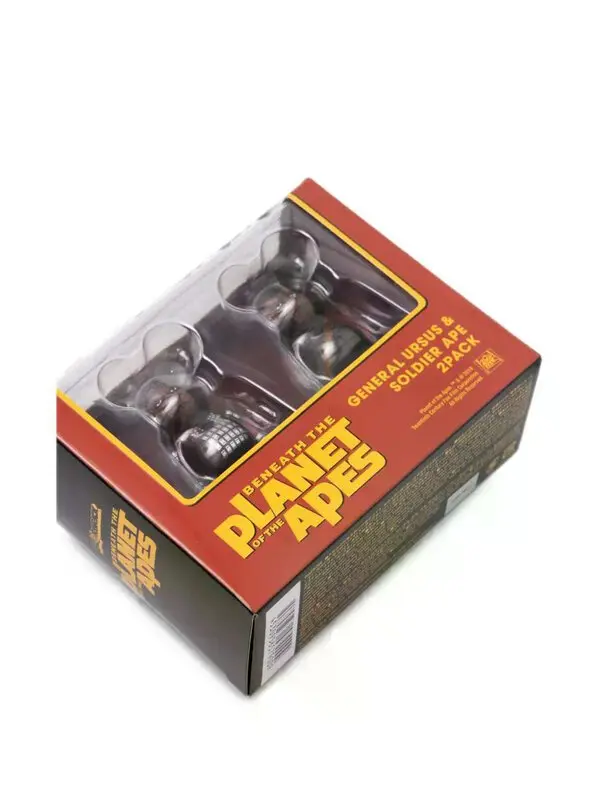 MEDICOM TOY Planet Of The Apes General Ursus And Soldier Ape Set Of Two Figures - Brown