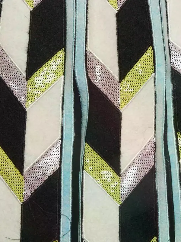 Emilio Pucci Sequined Chevron Mini Skirt