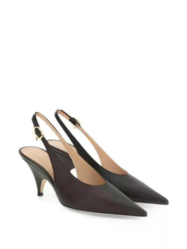 GIANVITO ROSSI Sofia Sling 70 Pumps - Brown
