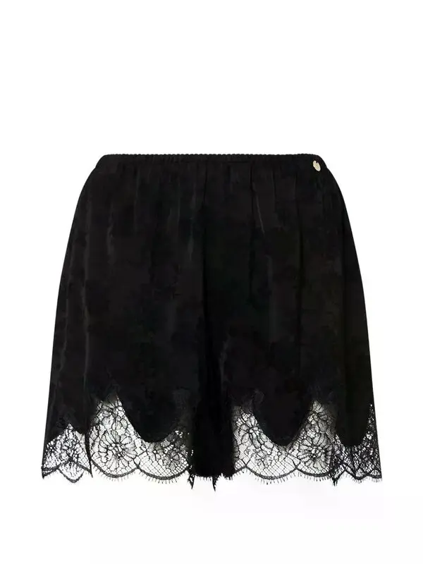 Liu Jo Jacquard Shorts With Valenciennes Lace Detail